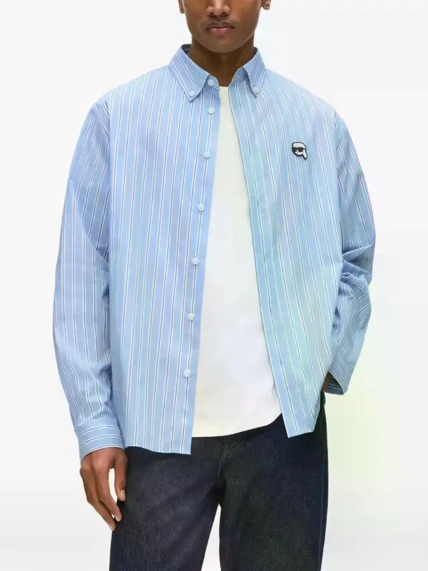 Karl Lagerfeld Ikon Stripe Relaxed Shirt