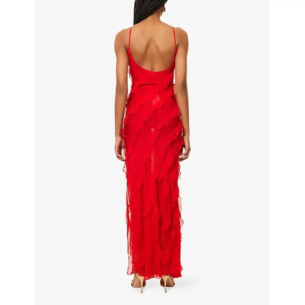 RAT AND BOA Cecelia Silk-blend Maxi Dress