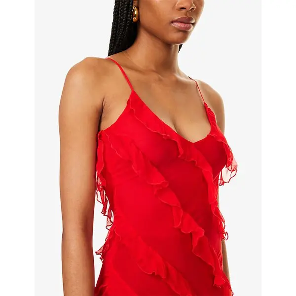 RAT AND BOA Cecelia Silk-blend Maxi Dress