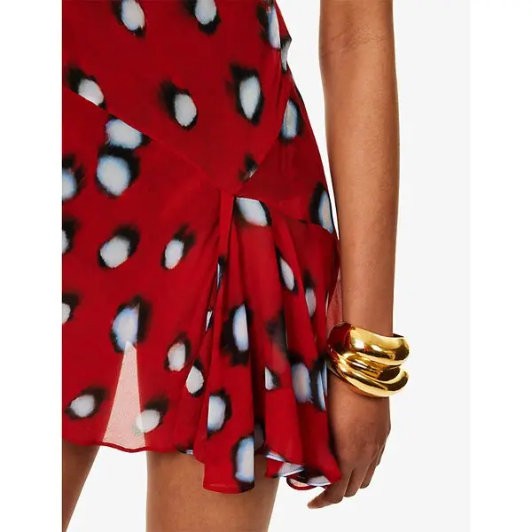 RAT AND BOA Rosela Printed Sheer Mini Dress