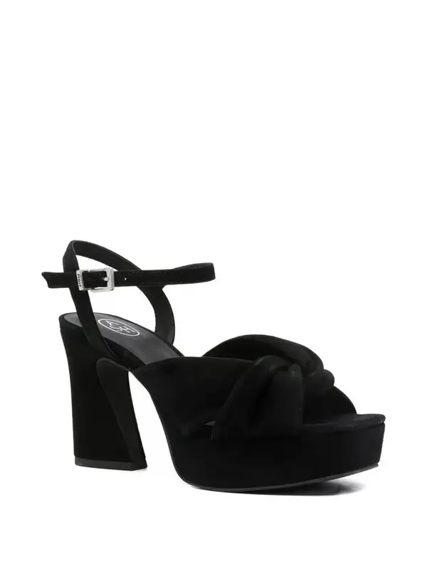Ash Opus Knot-detail Heeled Sandals - Black