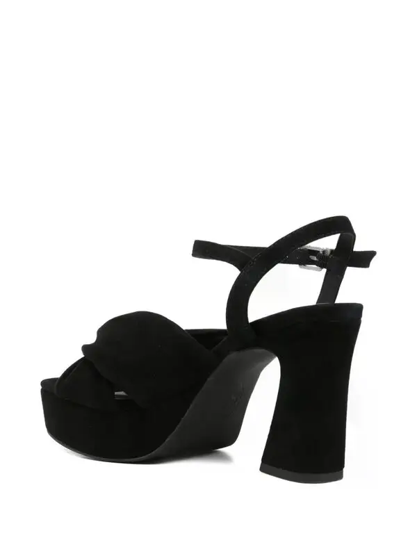 Ash Opus Knot-detail Heeled Sandals - Black