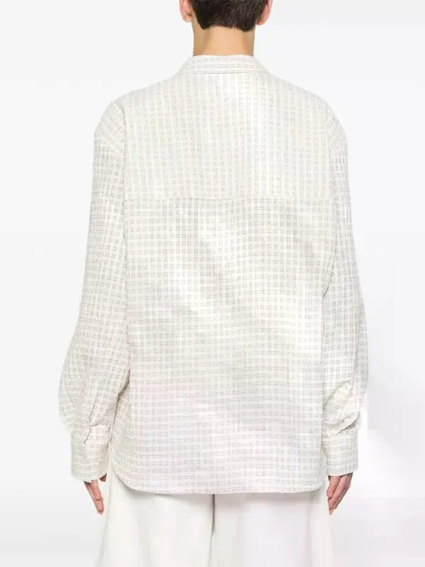 Séfr Wes Check-pattern Long-sleeve Shirt - Neutrals