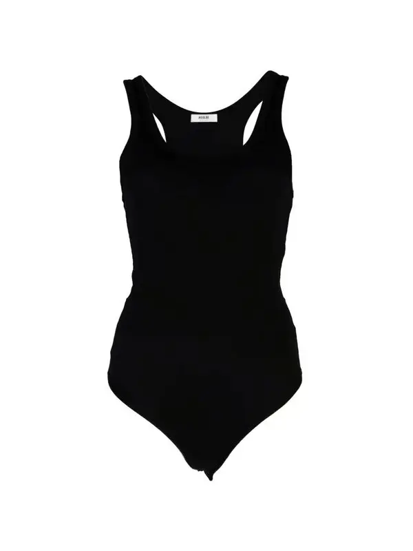 AGOLDE Maria Ribbed Bodysuit - Black