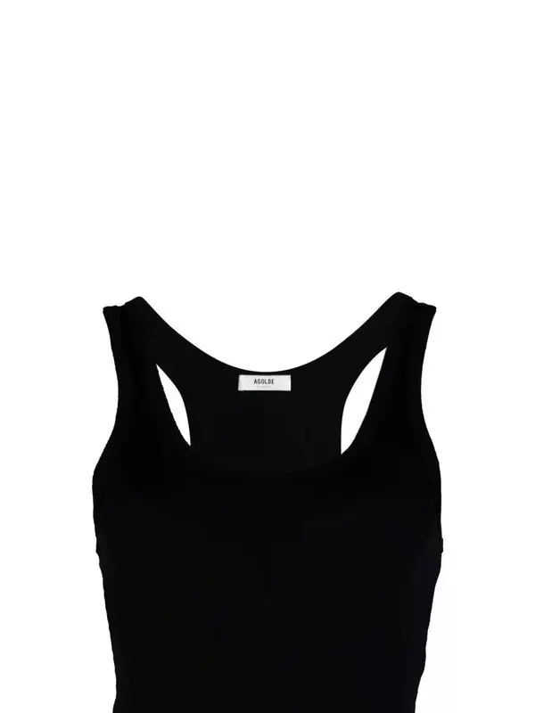 AGOLDE Maria Ribbed Bodysuit - Black