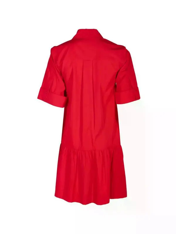 Simkhai Crissy Ruffled Mini Dress - Red