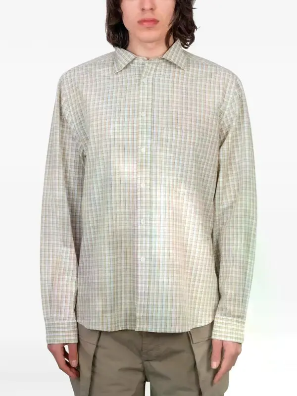 Gimaguas Ruben Check-print Shirt - Neutrals