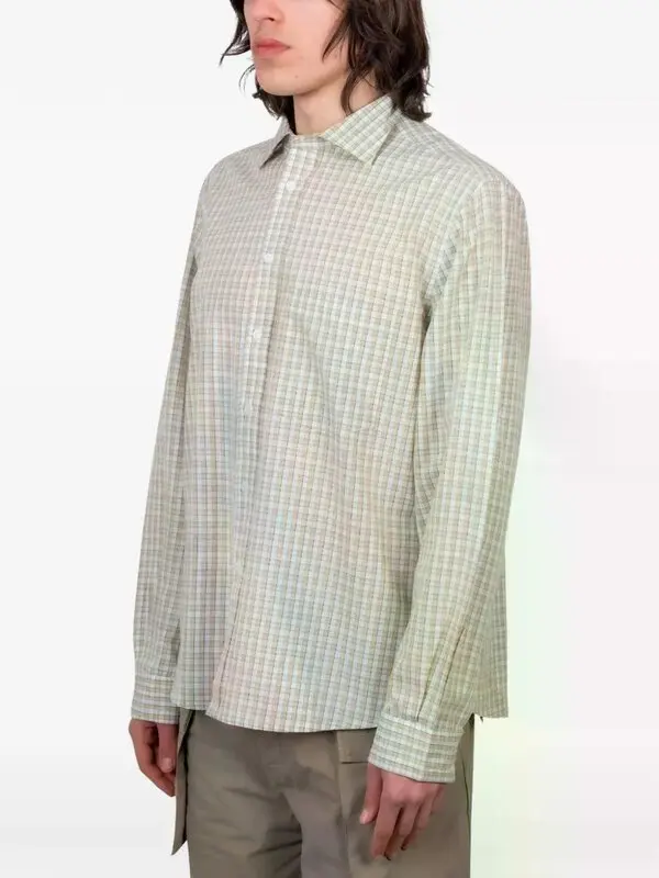 Gimaguas Ruben Check-print Shirt - Neutrals