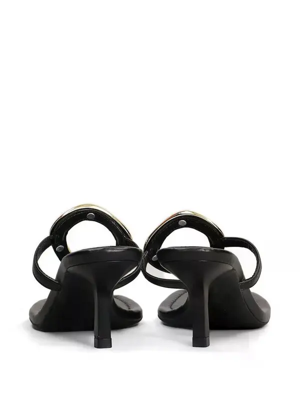 AREZZO Sculptural Plaque Thong Sandals