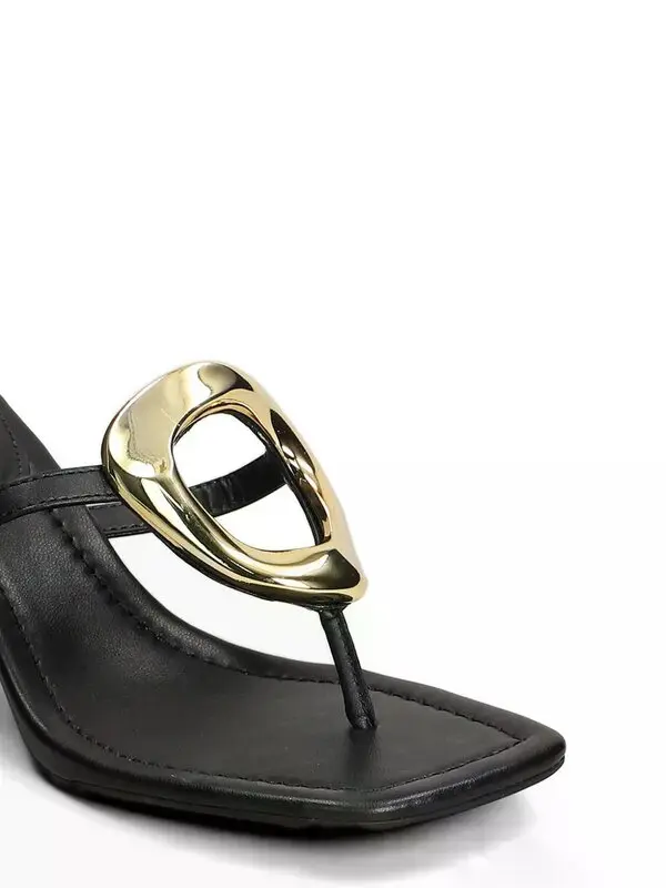 AREZZO Sculptural Plaque Thong Sandals