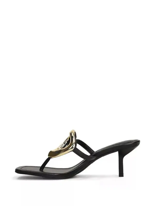 AREZZO Sculptural Plaque Thong Sandals