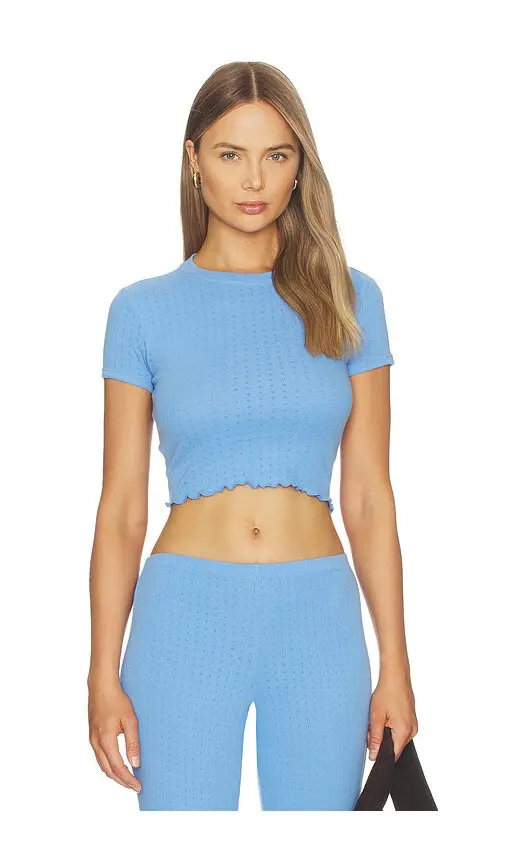 WELLBEING + BEINGWELL Auryn Tee - Blue