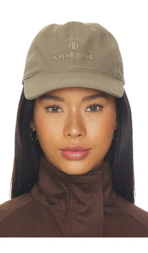 ANINE BING Jeremy Baseball Cap - Sage