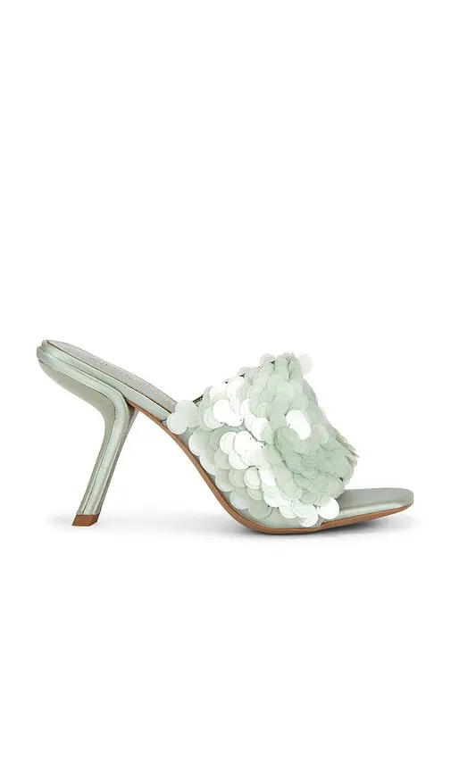 Jeffrey Campbell Bailar Sequin Embellished Stiletto Sandals - Mint