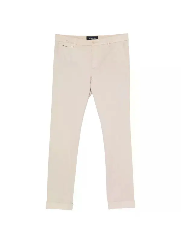 TELERIA ZED Edward Slim-fit Trousers - Neutrals
