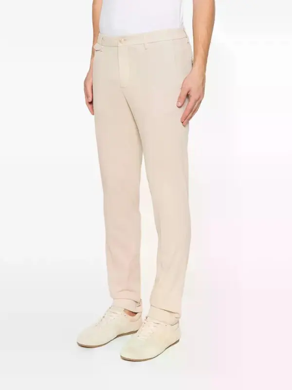 TELERIA ZED Edward Slim-fit Trousers - Neutrals