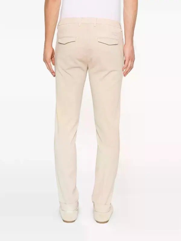 TELERIA ZED Edward Slim-fit Trousers - Neutrals