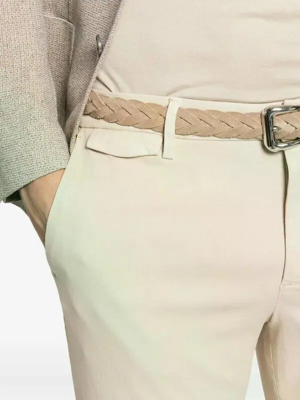 TELERIA ZED Edward Slim-fit Trousers - Neutrals