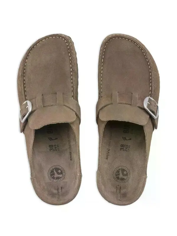 BIRKENSTOCK Buckley Leather Clogs - Brown