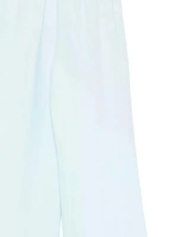 120% Lino Elasticated-waist Wide-leg Trousers