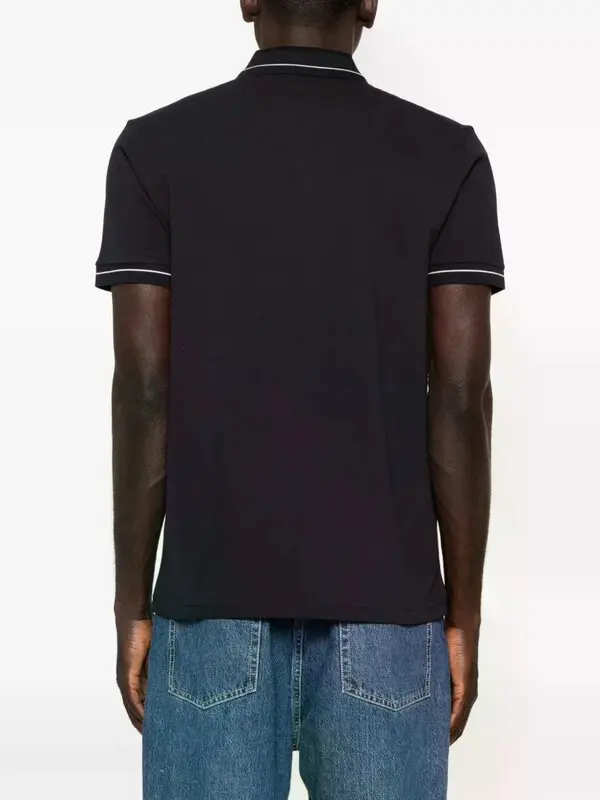 BOSS Logo-print Tipped Polo Shirt