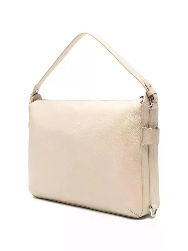 COCCINELLE Grainy Leather Shoulder Bag - Neutrals