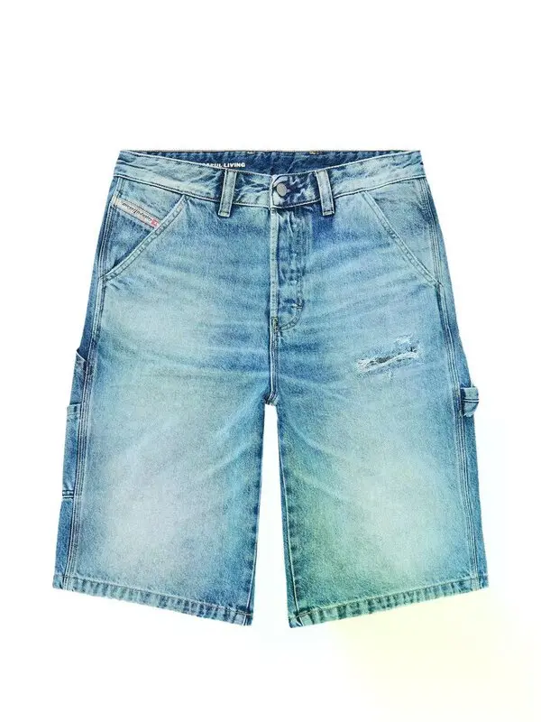 DIESEL® Distressed Finish Cargo Shorts