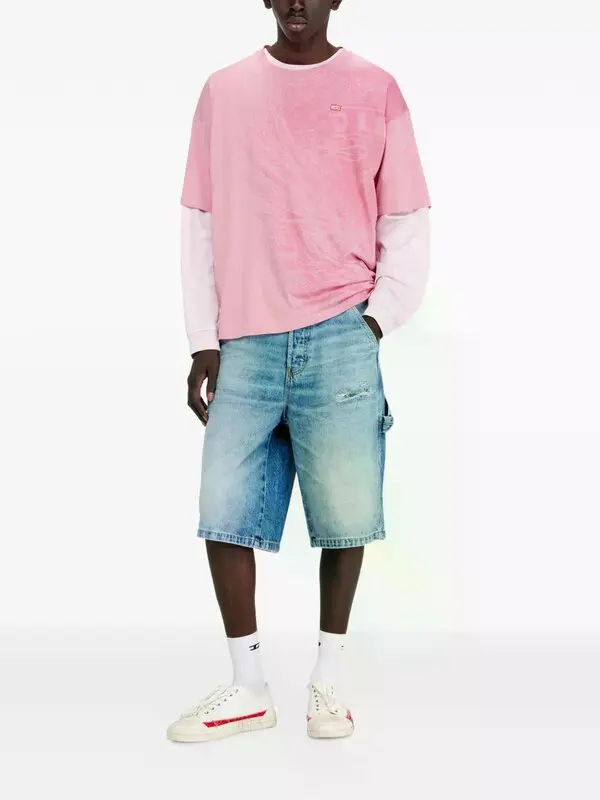 DIESEL® Distressed Finish Cargo Shorts