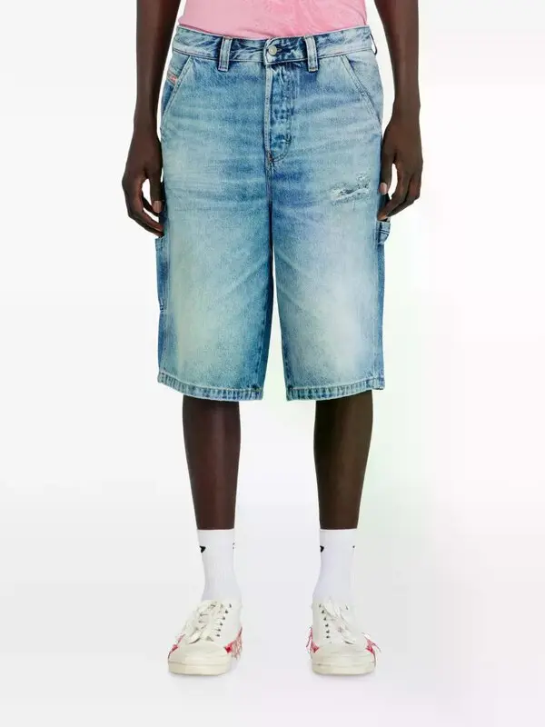 DIESEL® Distressed Finish Cargo Shorts