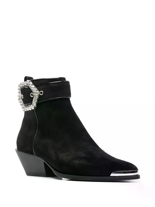 Philipp Plein Crystal-embellished Ankle Boots