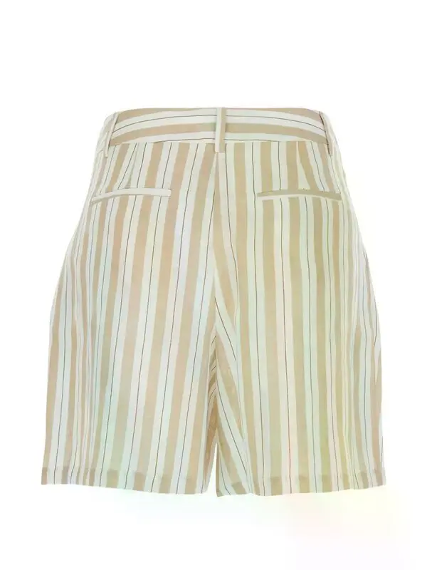 SEMICOUTURE Striped Pleated Shorts
