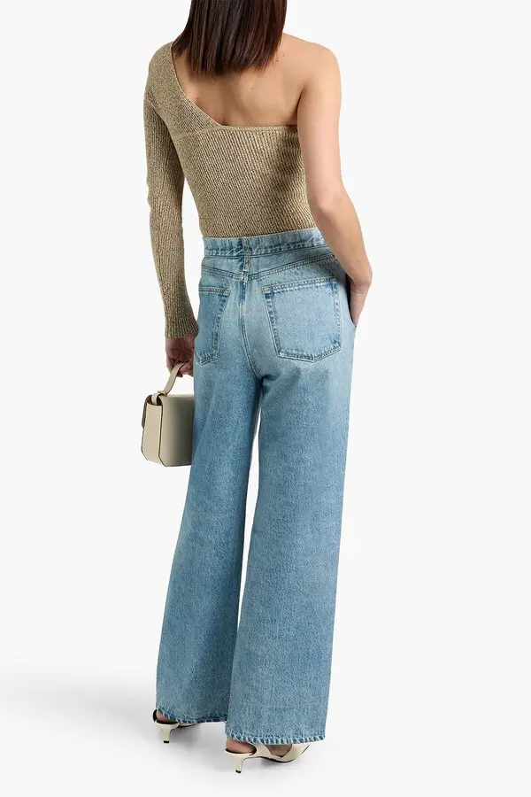 Rag & Bone Miramar Wide-leg Cotton-terry Pants - Light Blue