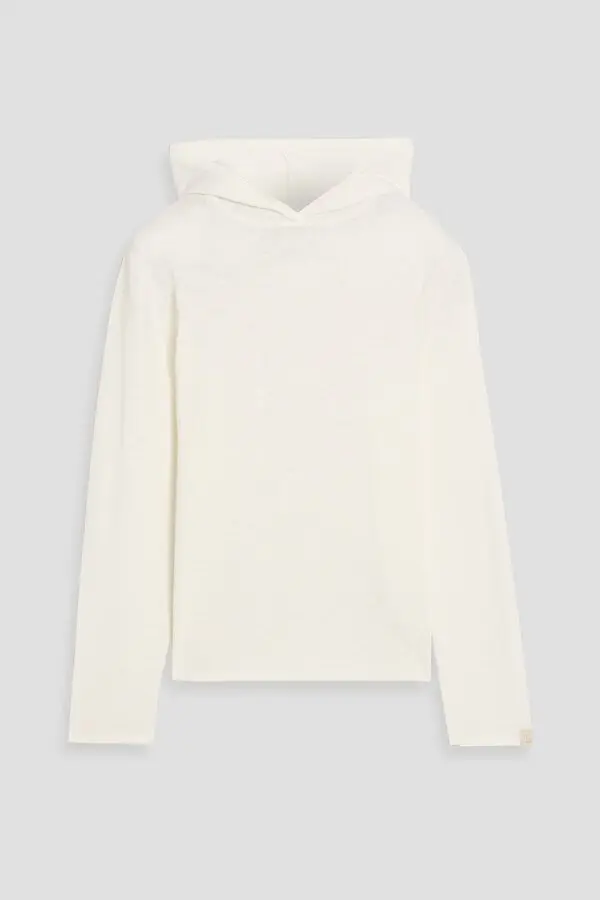 Rag & Bone Cotton And Linen-blend Hoodie - Ivory