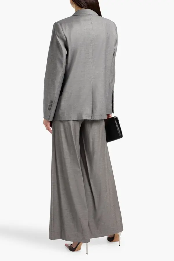 TWP Perfect Boyfriend Wool-blend Crepe Blazer
