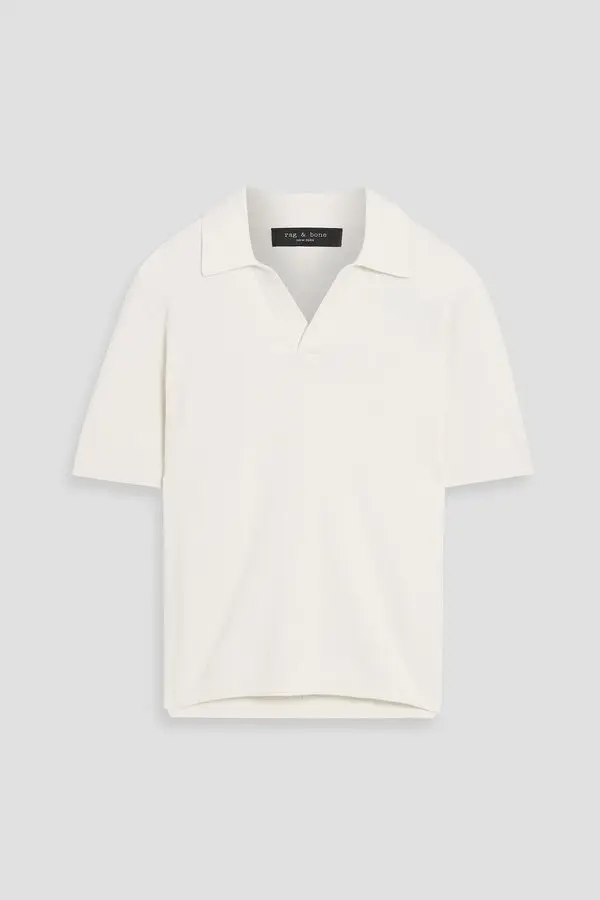 Rag & Bone Denny Cottonblend Terry Polo Shirt