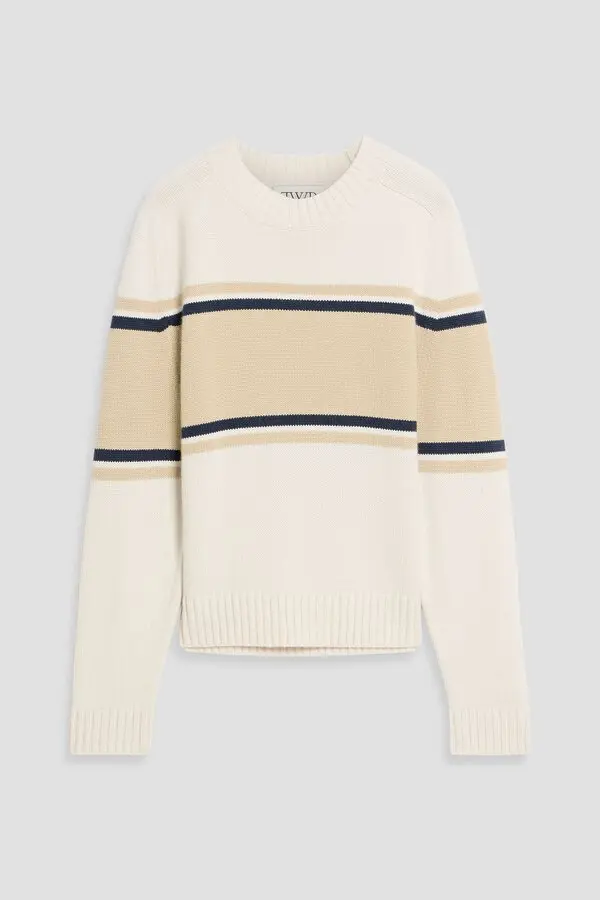 TWP Striped Cashmere Sweater