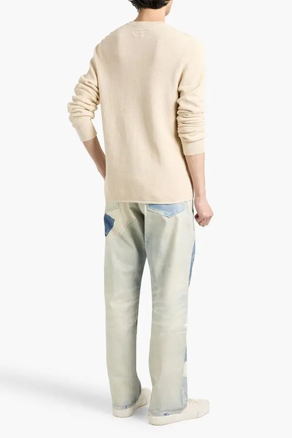 Rag & Bone Dexter Cotton-piqué Henley Sweater