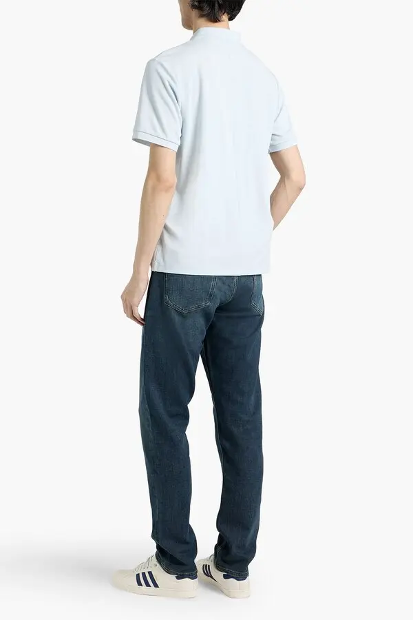 Rag & Bone Piqué Polo Shirt - Light Blue