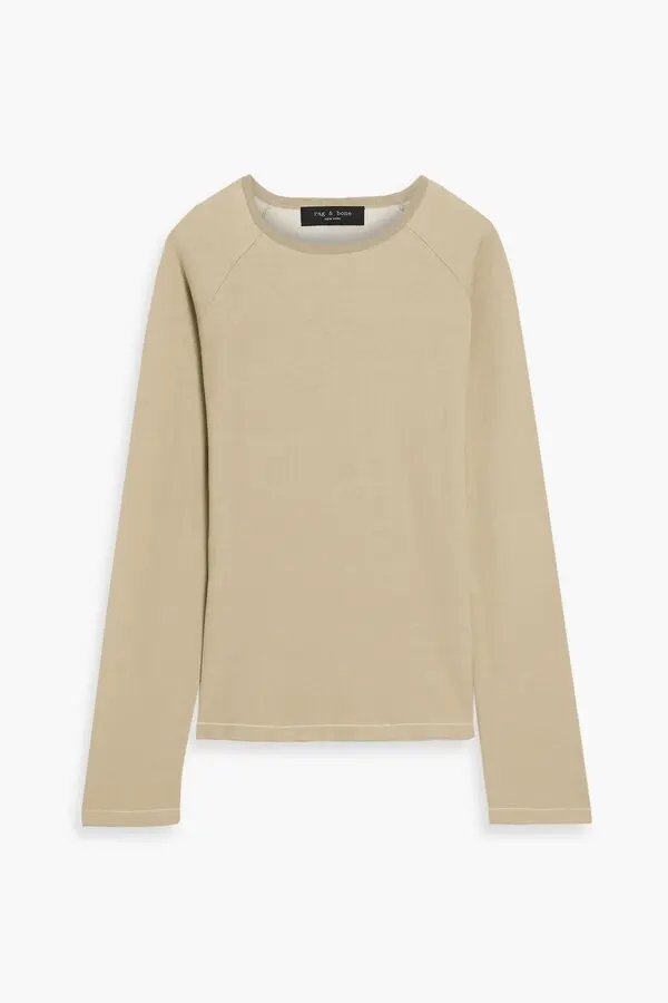 Rag & Bone Oliver Cottonjersey Tshirt - Beige