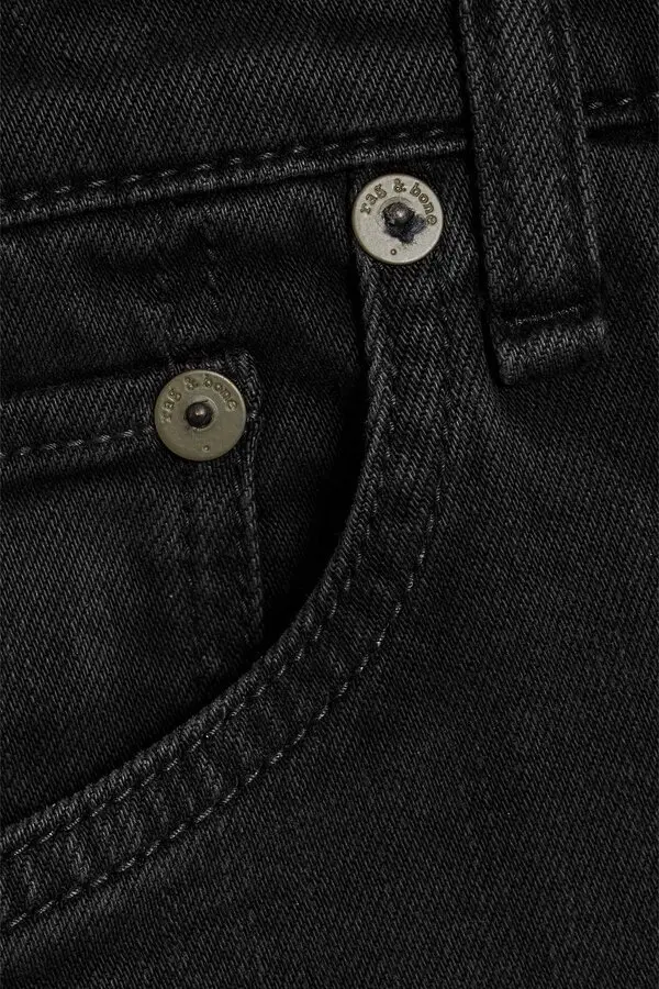 Rag & Bone Fit 2 Authentic Denim Jeans - Charcoal