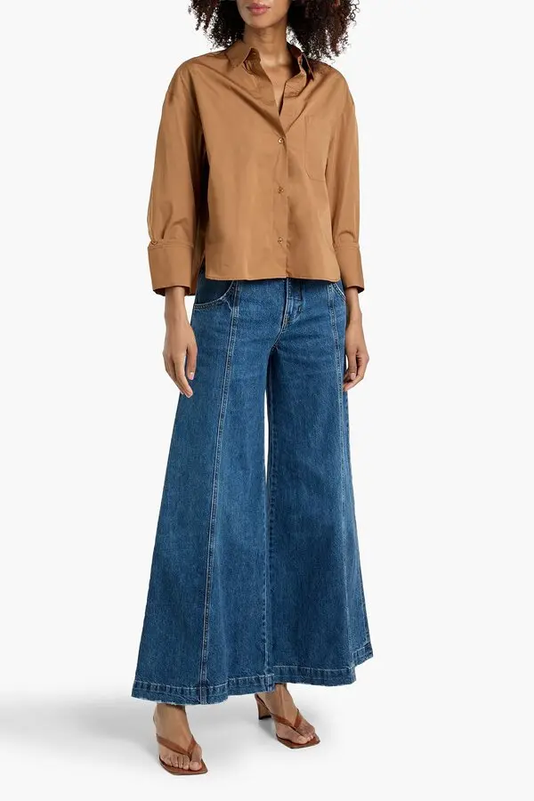 TWP Cotton-poplin Shirt - Camel