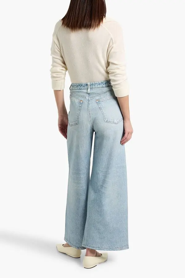 Rag & Bone Miramar Sofie Denim-effect Wide-leg Pants