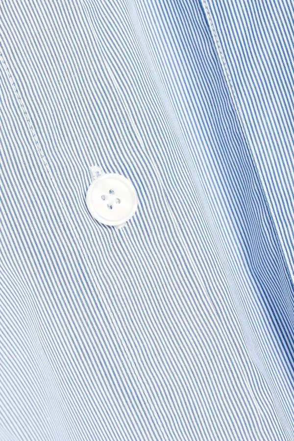 TWP Asymmetric Striped Shirt - Light Blue