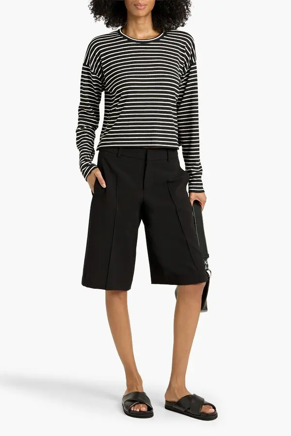Rag & Bone Striped Ribbed-knit Top