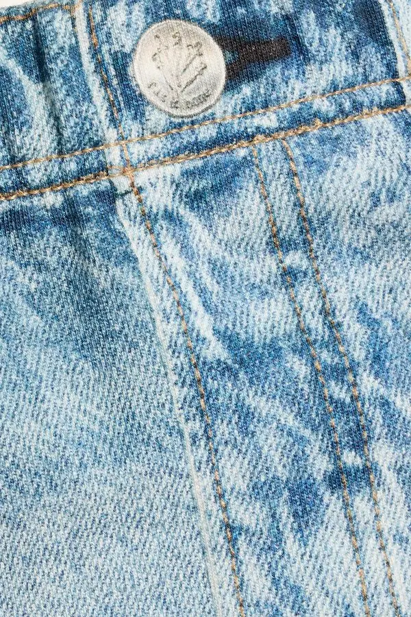 Rag & Bone Miramar Denim-effect Print Mini Skirt