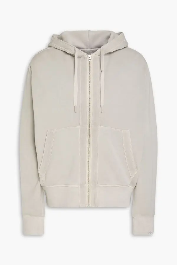 Rag & Bone Carlin French Cotton-blend Terry Zip-up Hoodie