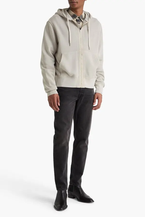 Rag & Bone Carlin French Cotton-blend Terry Zip-up Hoodie