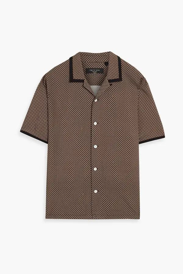 Rag & Bone Geo Printed Crepe Shirt