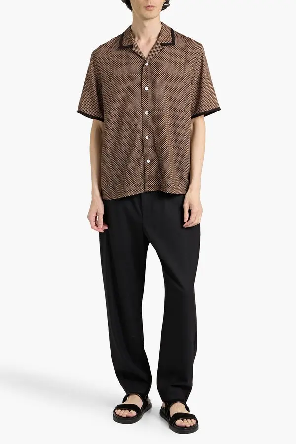 Rag & Bone Geo Printed Crepe Shirt