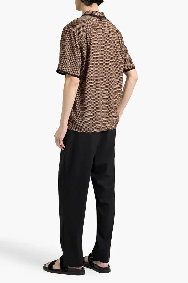 Rag & Bone Geo Printed Crepe Shirt